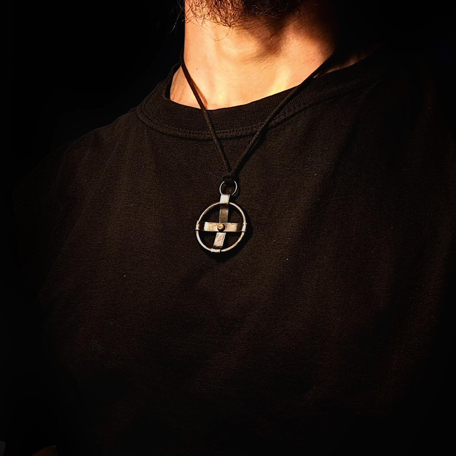 Hand forged sun cross pendant – Lufolk